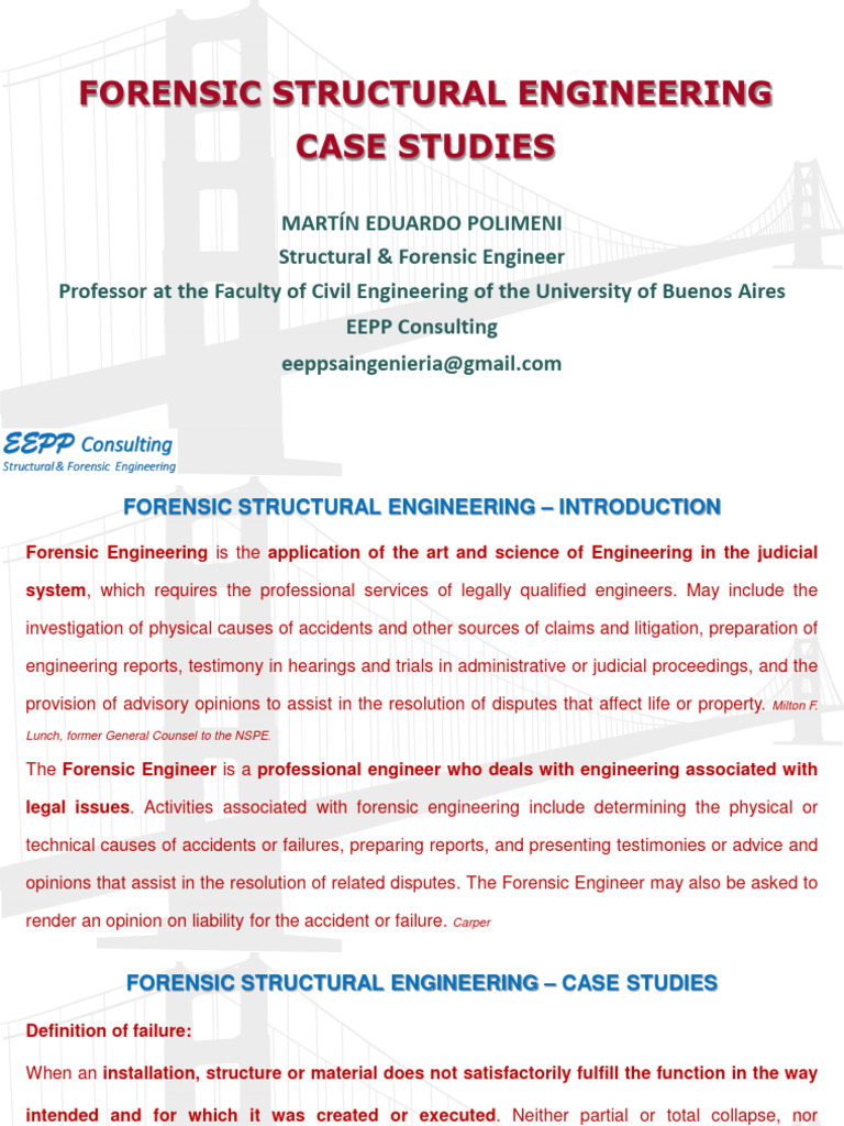 Forensic Structural Engineering Case Studies | PDF | Fracture | Bridge
