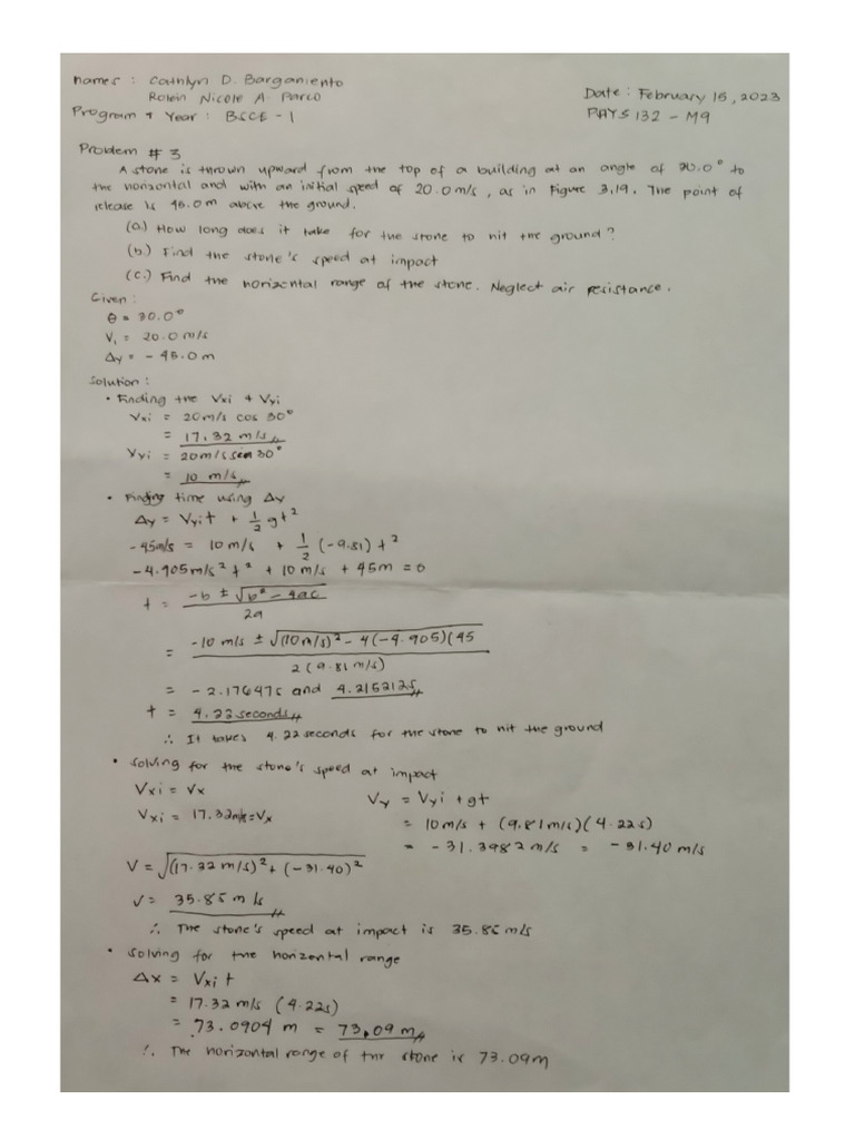 Physics Assignment | PDF