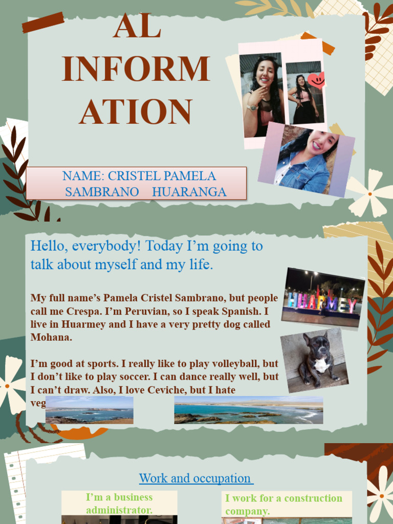 Cristel PPT, Presentación Final | PDF | Linguistic Morphology | Linguistics