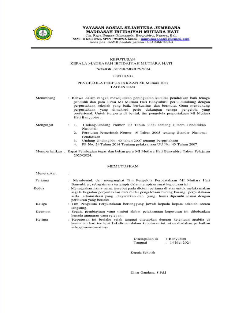 MI MH SK Perpus | PDF