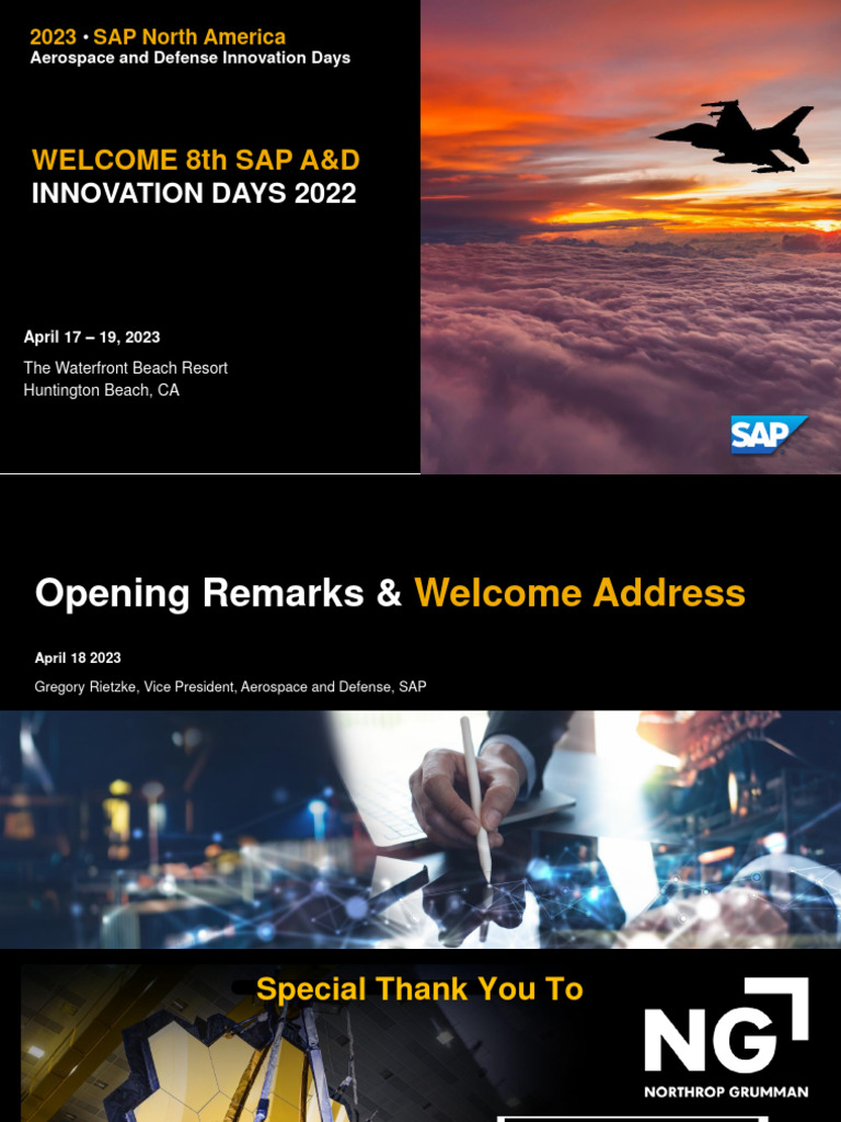 SAP Aerospace & Defense Innovation 2023 | PDF | Northrop Grumman ...