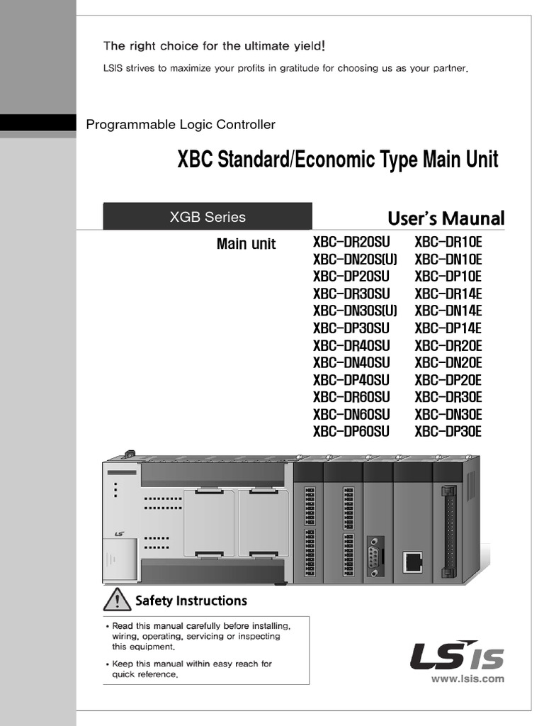 Manual XBC | PDF | Programmable Logic Controller | Input/Output