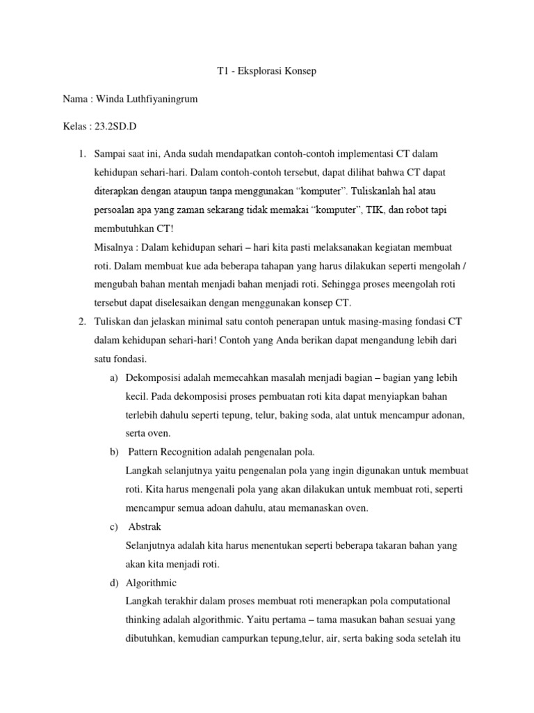 T1 Eksplorasi Konsep | PDF