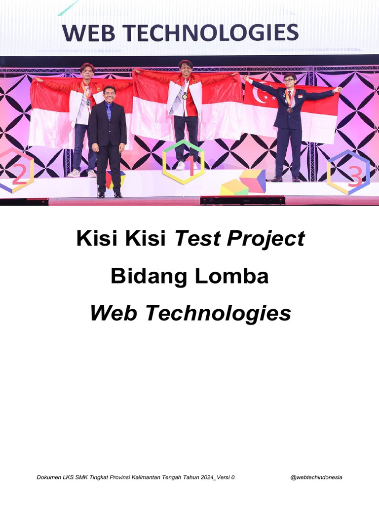 Kisi-Kisi - Web Technologies - LKS Provinsi Kalimantan Tengah 2024 | Download Free PDF | Login ...
