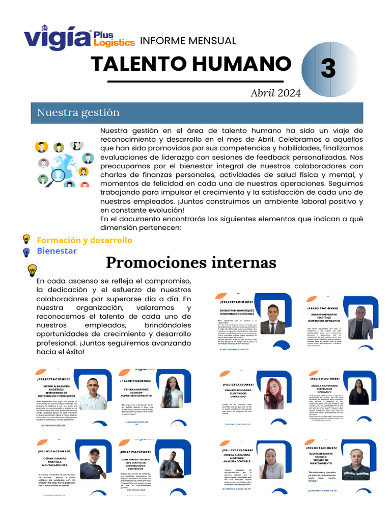 Boletin Informativo Abril 1 Pdf Liderazgo Felicidad