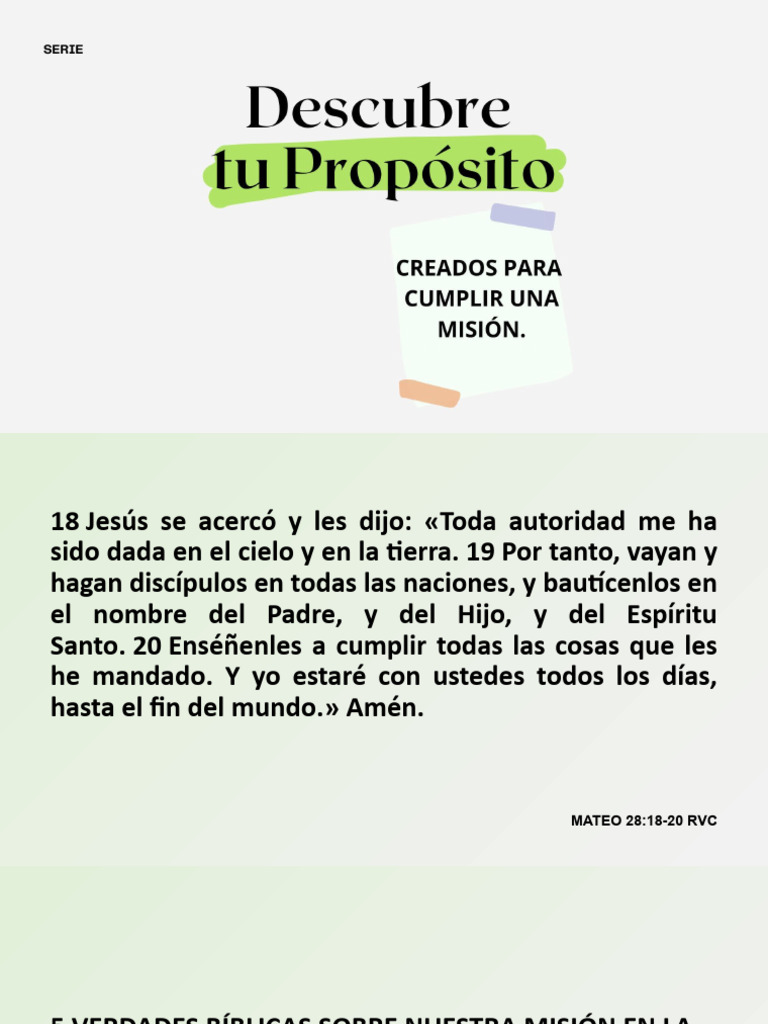 La Gran Comisión: Misión y Urgencia | PDF | Gran comisión | Creencia y ...