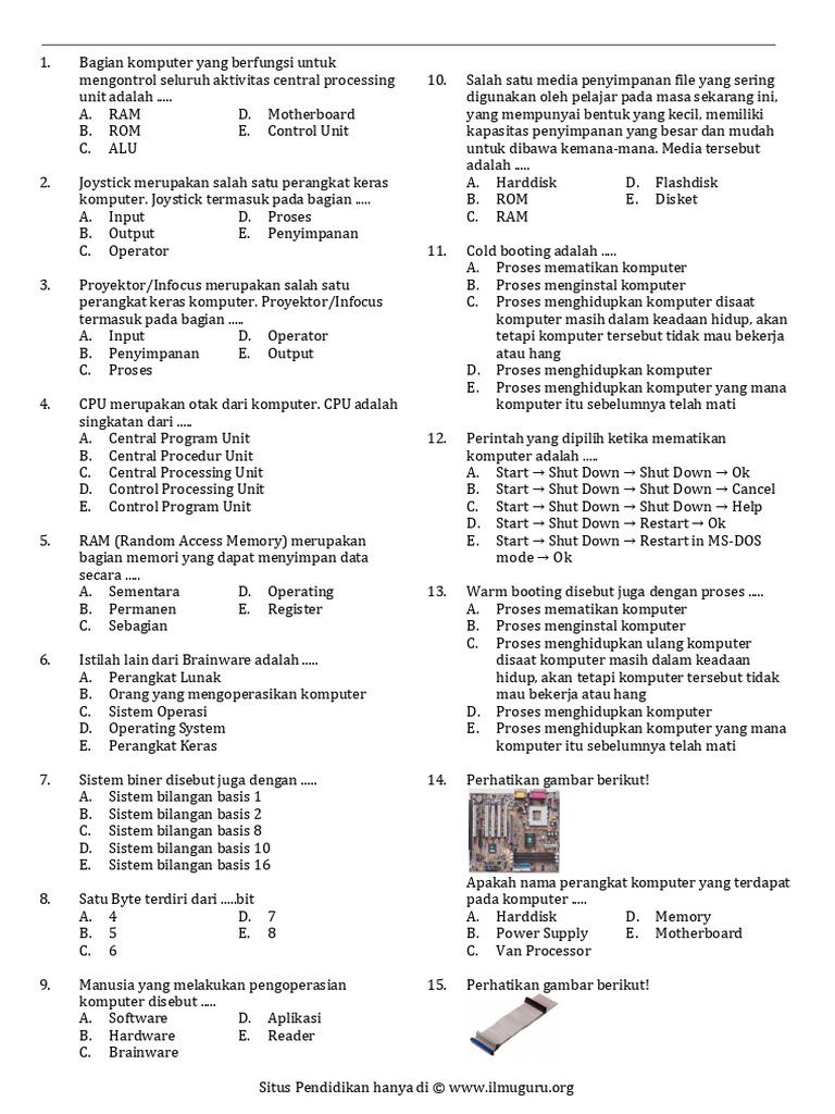 LATIHAN PAS TIK | PDF