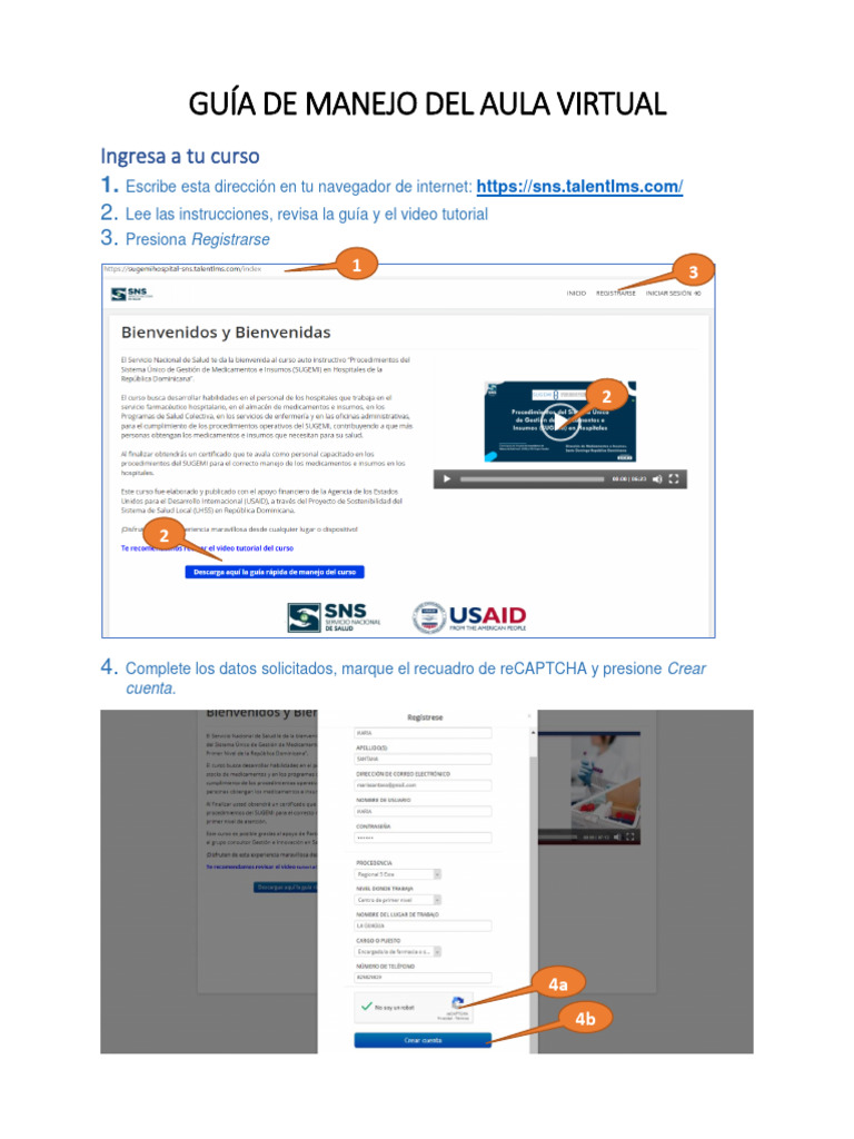 Guía Completa para Aula Virtual | PDF