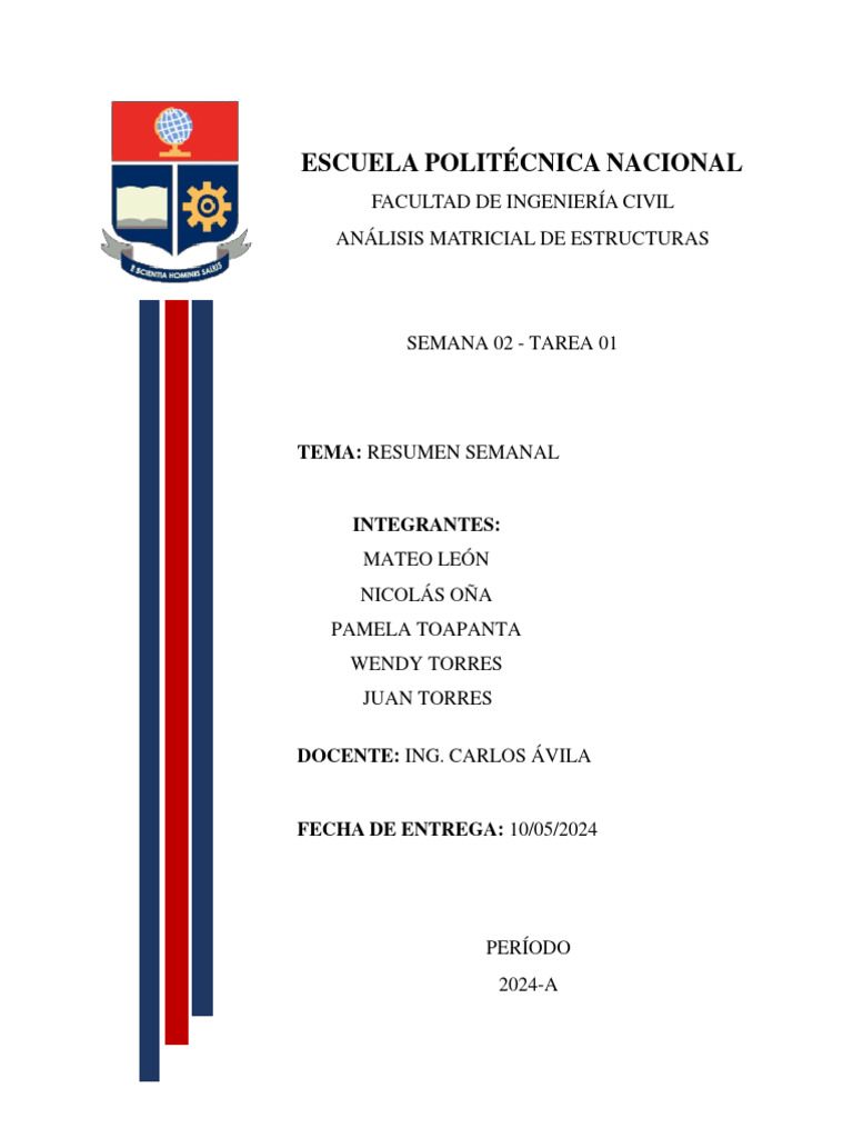 SEMANA 02 - TAREA 01 - GRUPAL | PDF | Doblar | Braguero