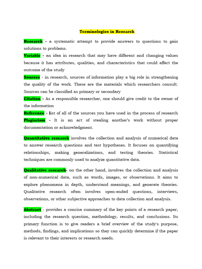 Reviewer For The 4th Quarter | PDF | Definition | Methodology