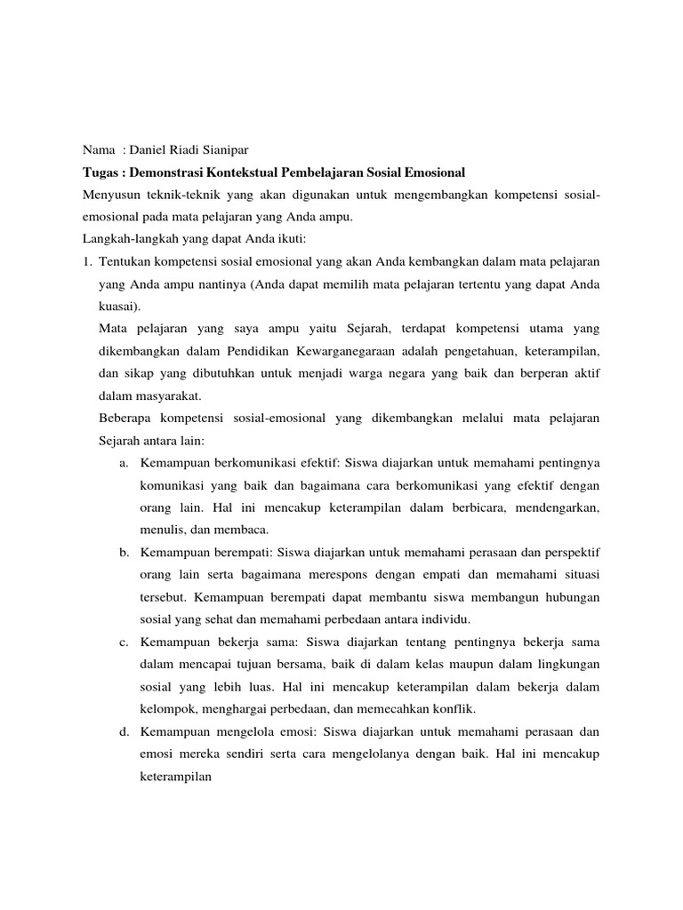 Demonstrasi Kontekstual Topik 1 Pse | PDF