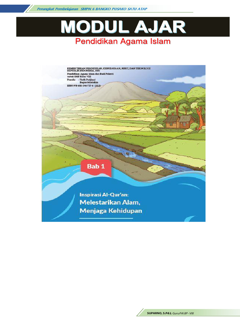 Modul Ajar Mata Pelajaran Pai Kelas 8 | PDF