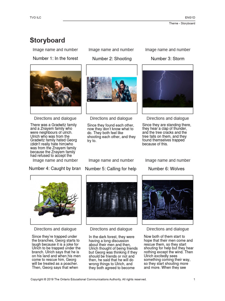 Eng1d 01 Storyboard | PDF | Mystery, Thriller & Crime Fiction