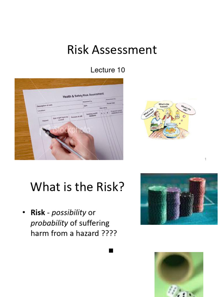 Lecture 10 Risk Assessment-1 (2)-1 | PDF | Risk | Risk Assessment