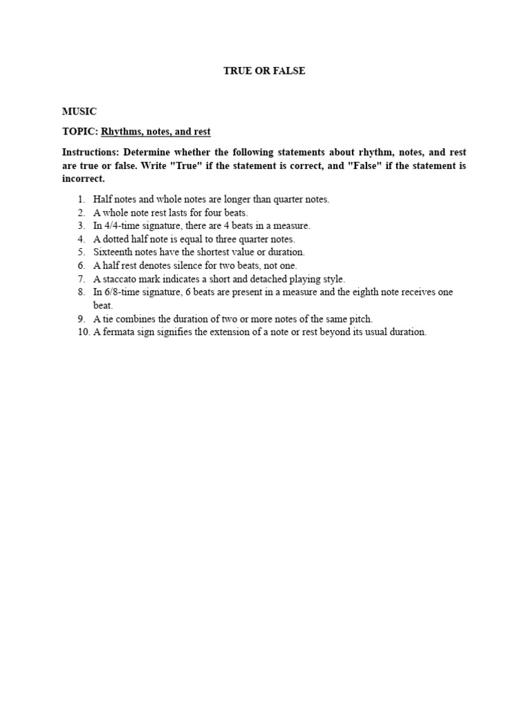 TRUE OR FALSE TEST | PDF | Waste Management | Waste