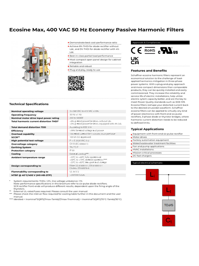 Schaffner Datasheet FN3471 | PDF | Rectifier | Alternating Current