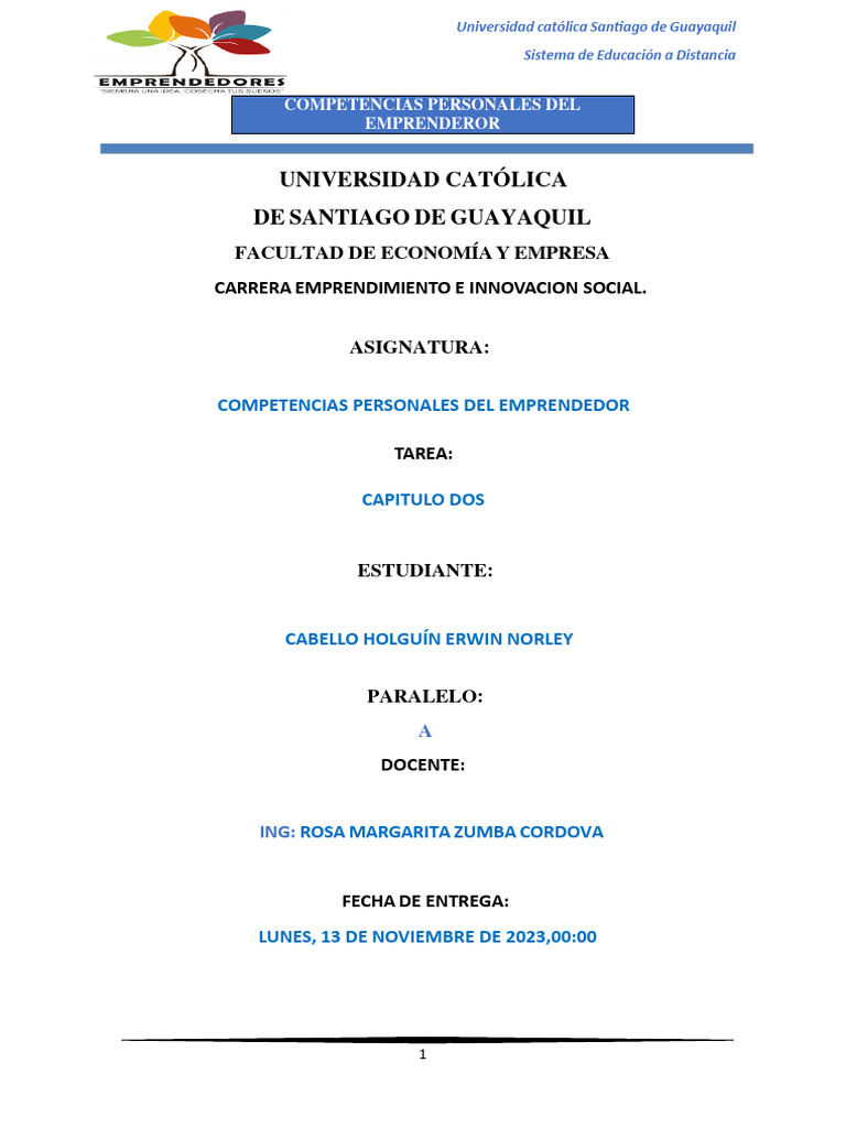 En El Capítulo Dos Se Hablan de Varios Temas Diferentes.... | PDF ...