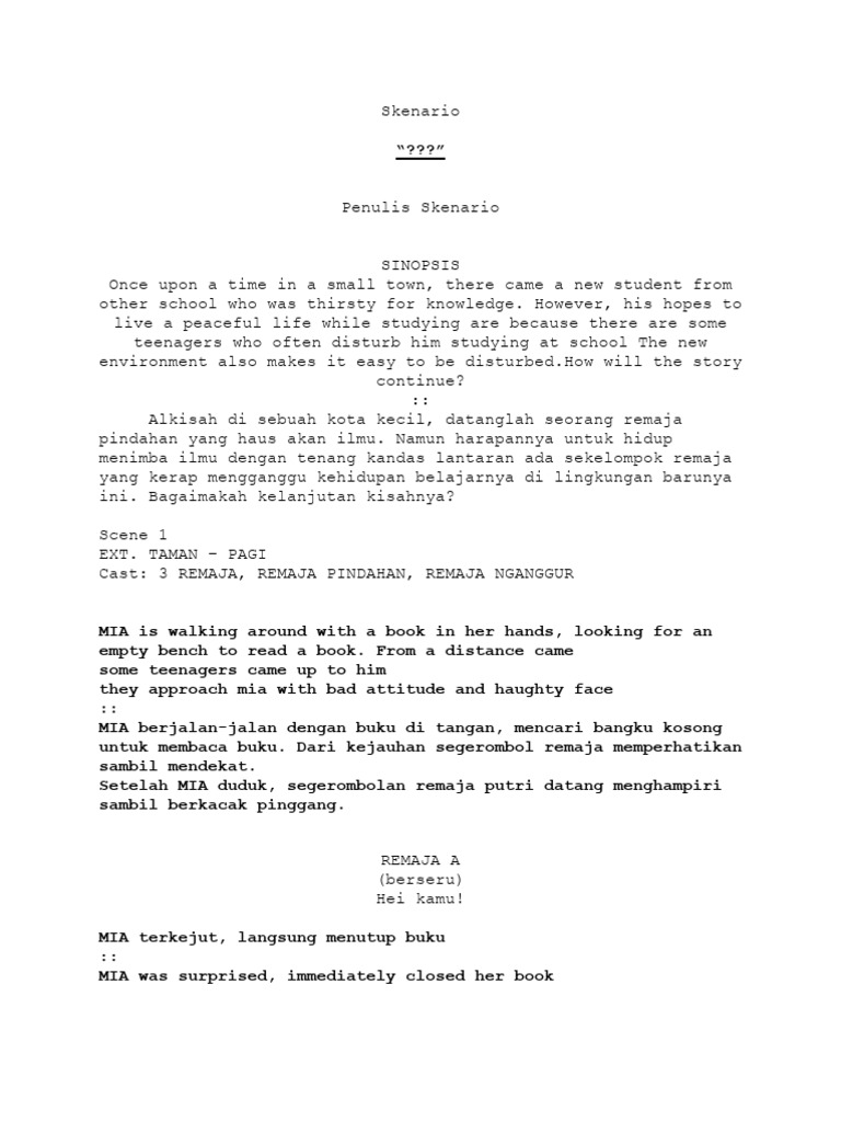 Skenario B Ing | PDF