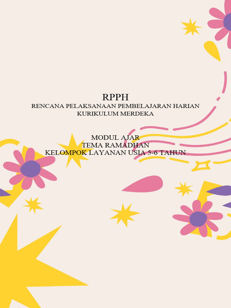 RPPH Edisi Ramadhan-Kurmer | PDF