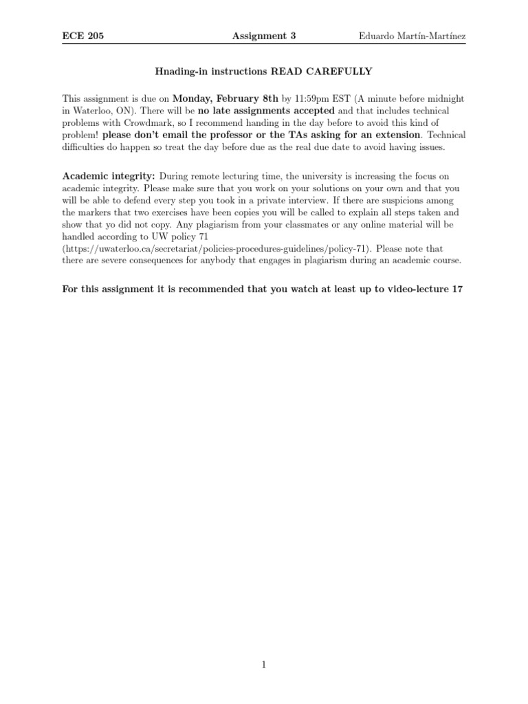 Assignment 3 | PDF | Damping | Ordinary Differential Equation