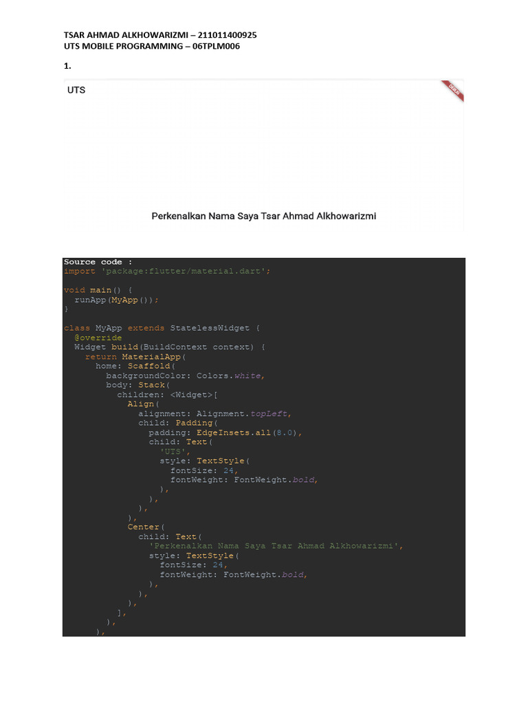 Flutter App for Student Data | PDF | Programming Paradigms | Software Engineering