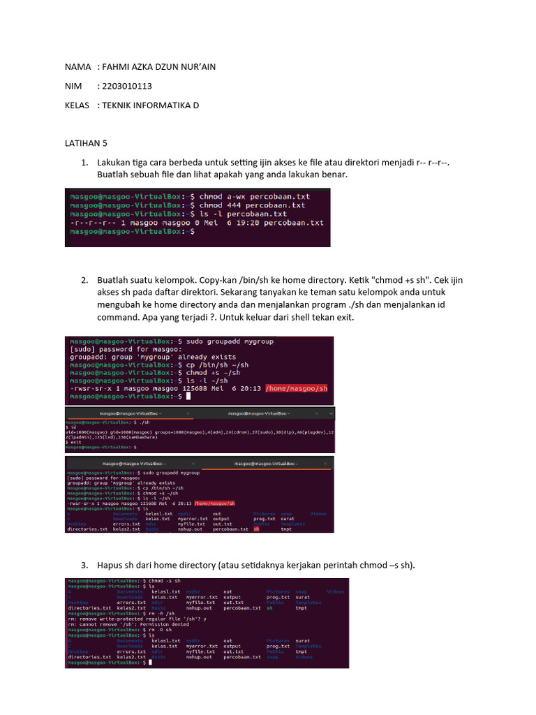 Latihan Modul 05 | PDF