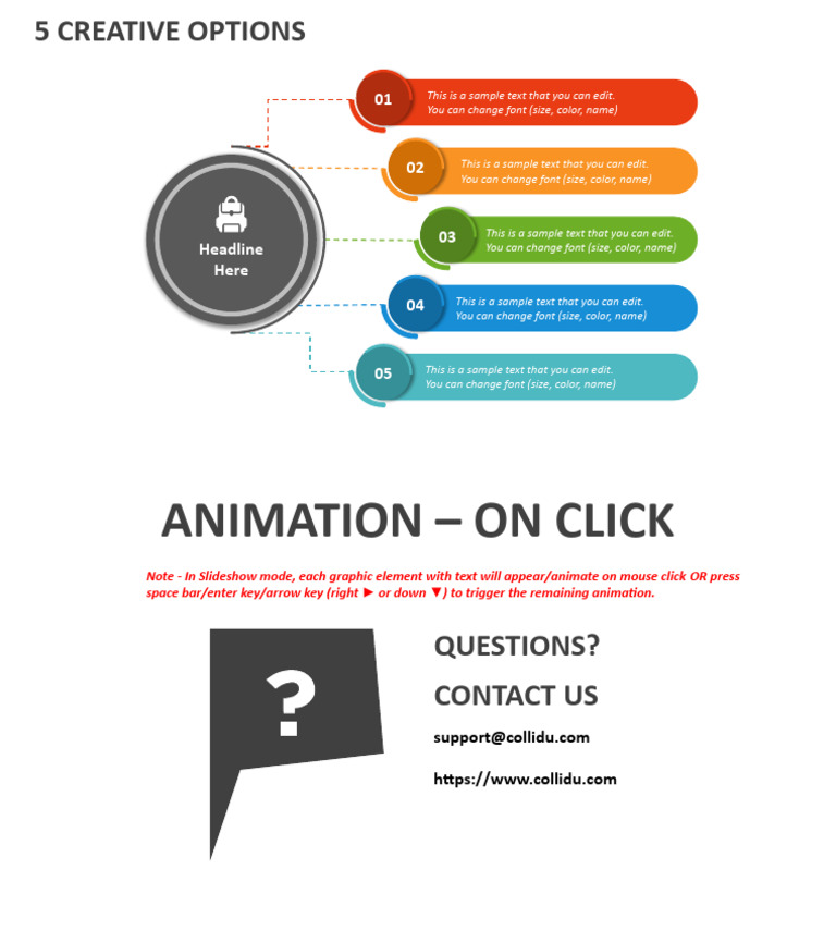 5 Creative Options Animated | PDF