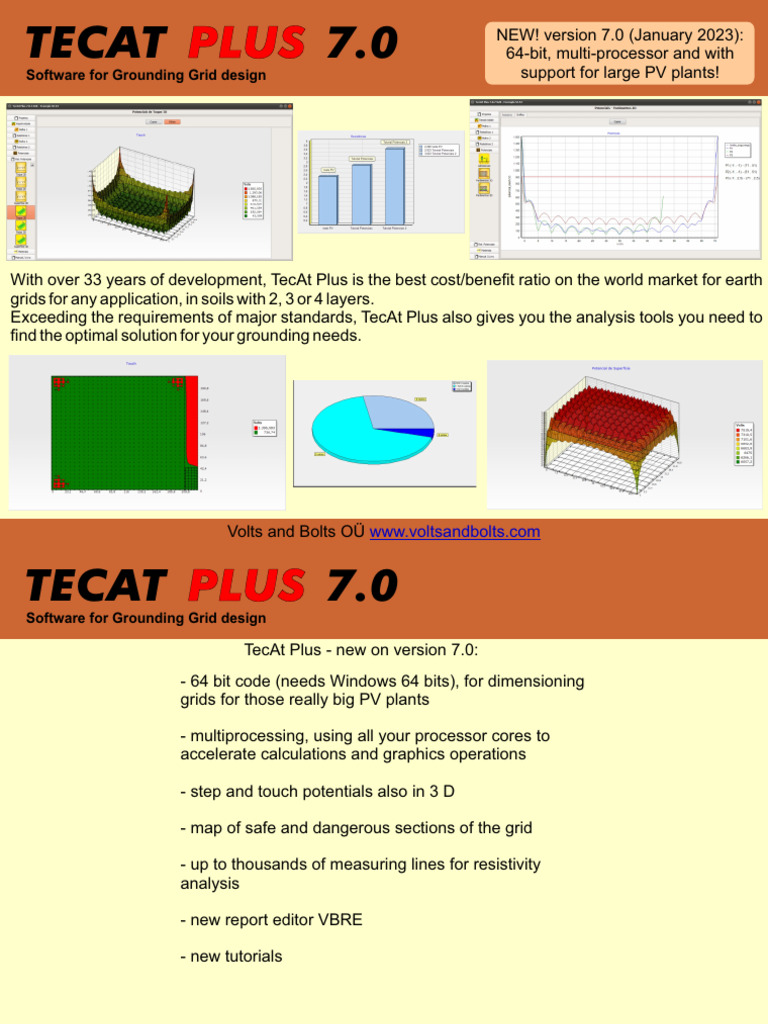 TecAt 7.0 Plus: Grounding Grid Software | PDF | 3 D Computer Graphics ...