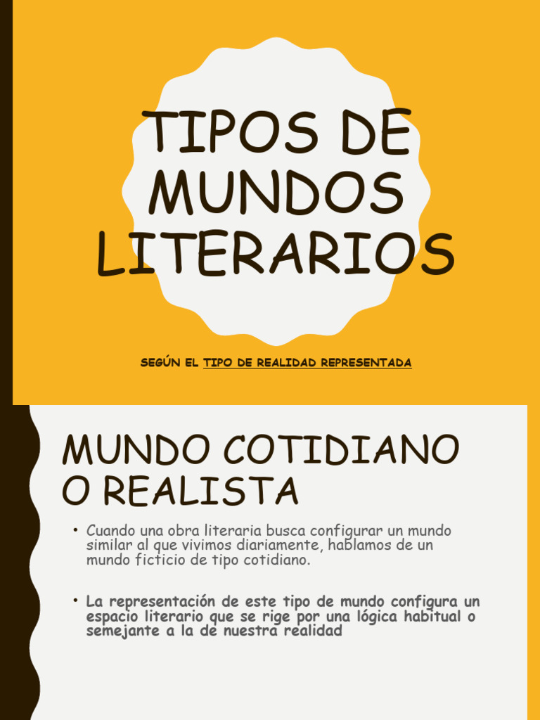 Tipos de Mundo | Descargar gratis PDF | Fantasía