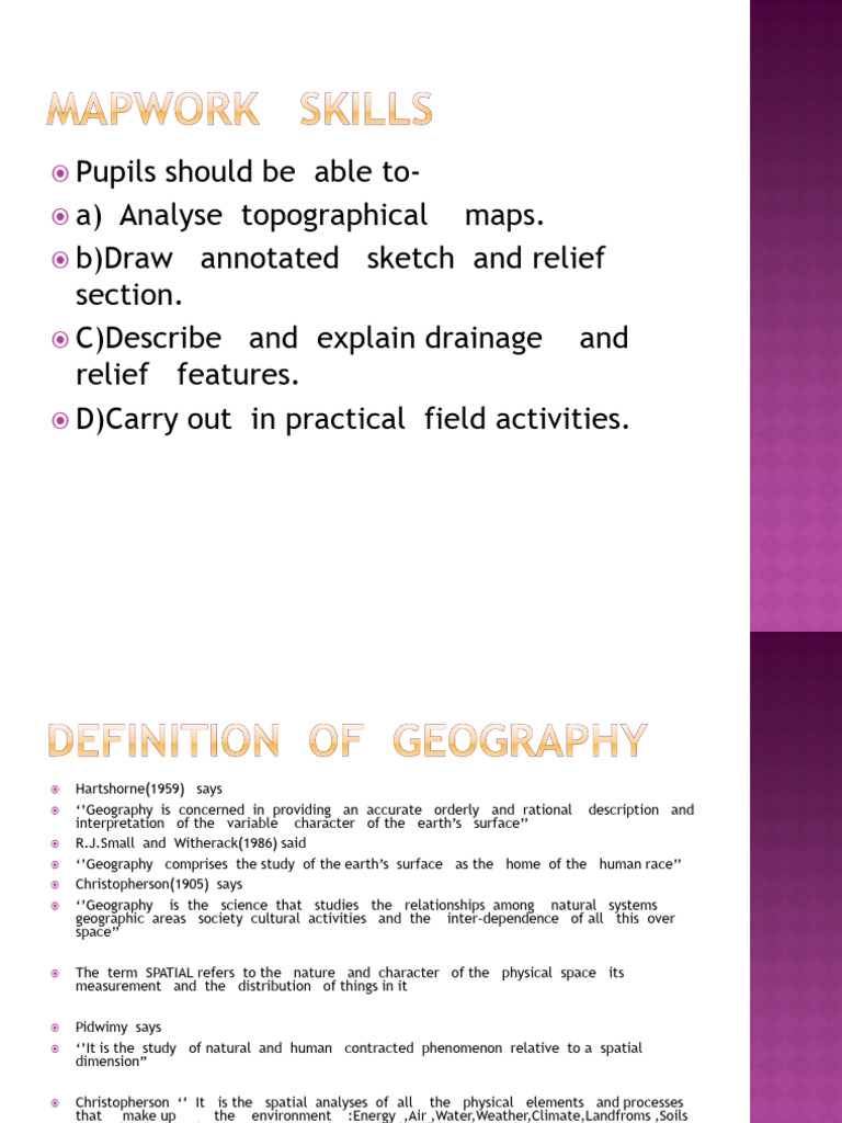 Mapwork Skills | PDF | Contour Line | Geography