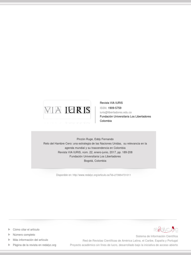 Revista VIA IURIS 1909-5759: Issn: Iuris@libertadores - Edu.co | PDF ...