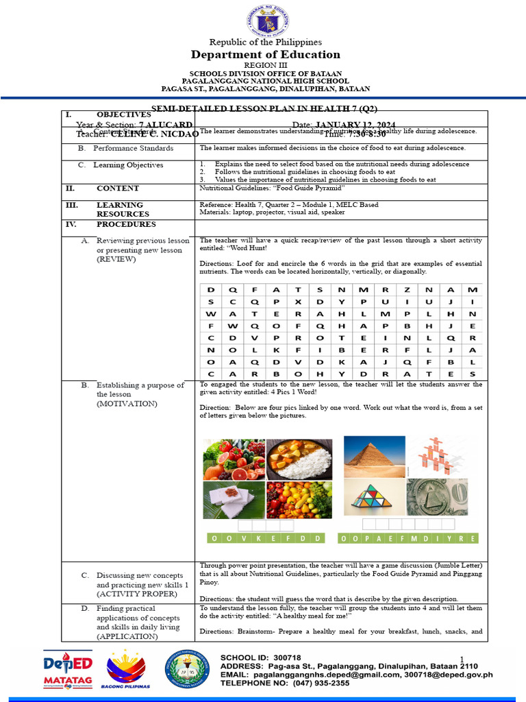 DLP-COT 2 | PDF | Foods | Nutrition