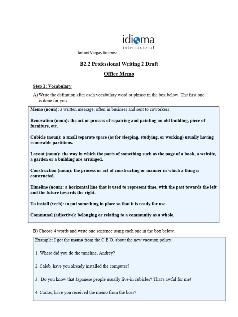 B2.2 Professional Writing 2 Draft | Download Free PDF | Noun | Semantic ...