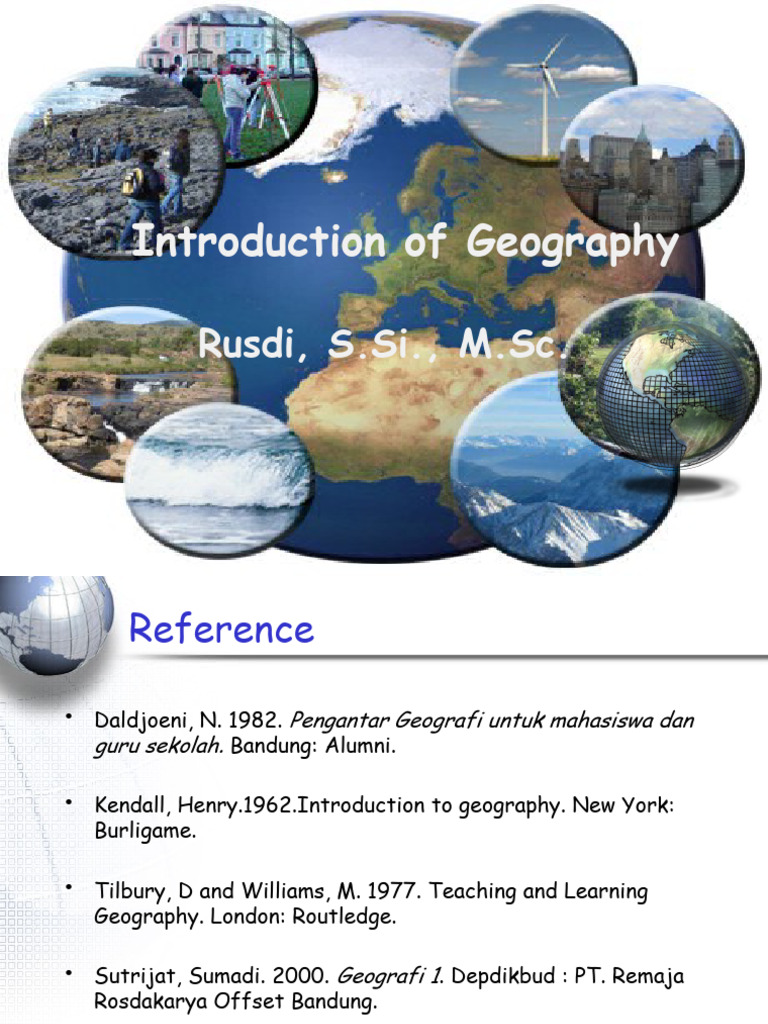 Introductionofgeography Rusdi | PDF | Geography | Earth Sciences