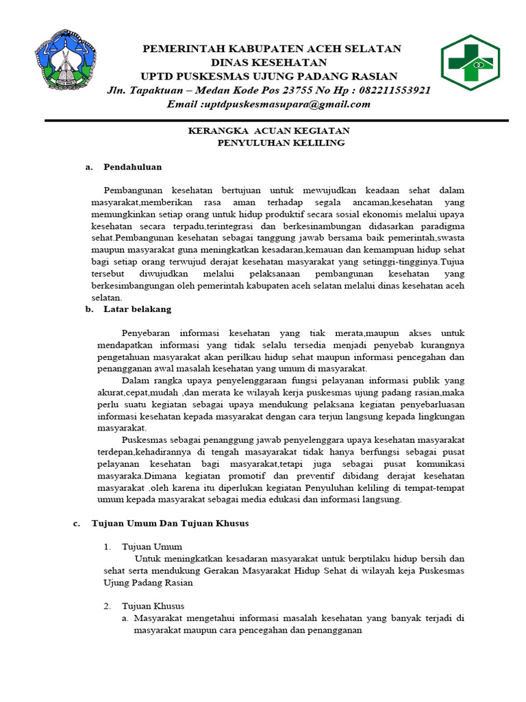 Kak Penyuluhan Keliling | PDF | Ilmu Sosial | Pengembangan Diri