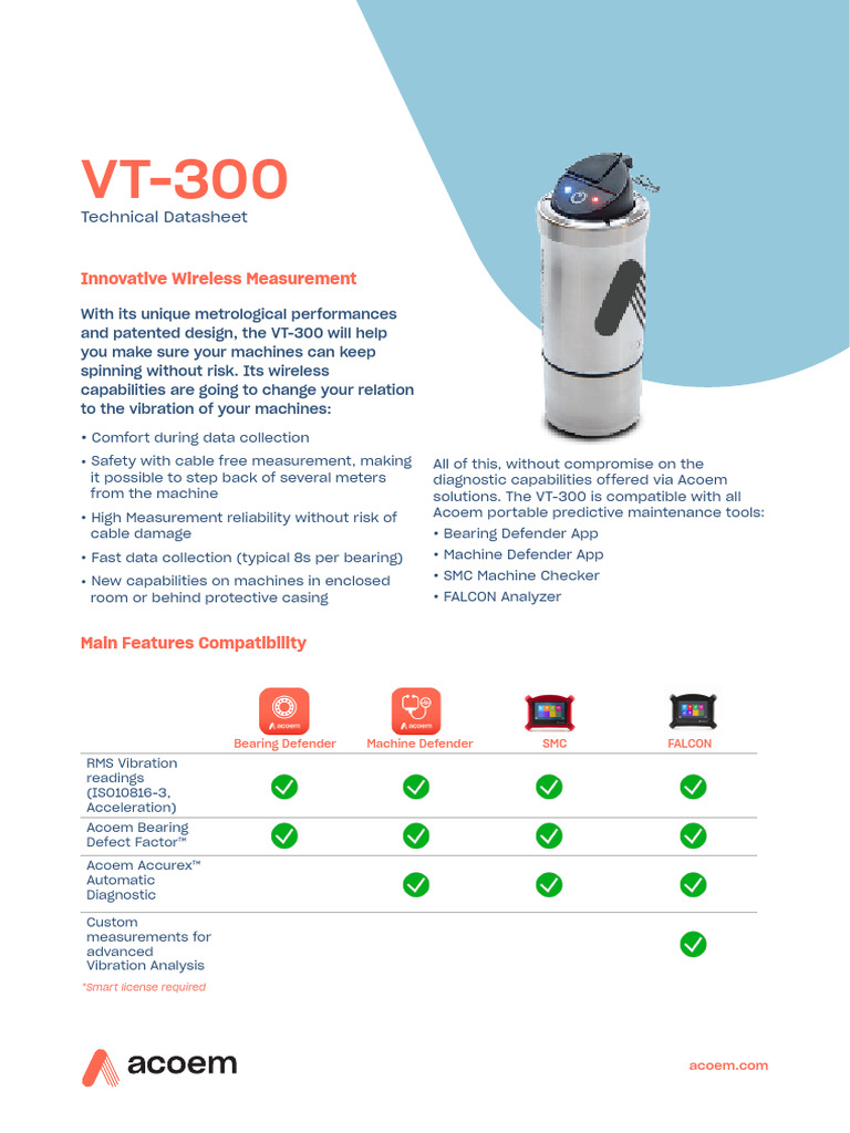 Bearing Defender - Resource - Datasheet | PDF | Decibel | Machines