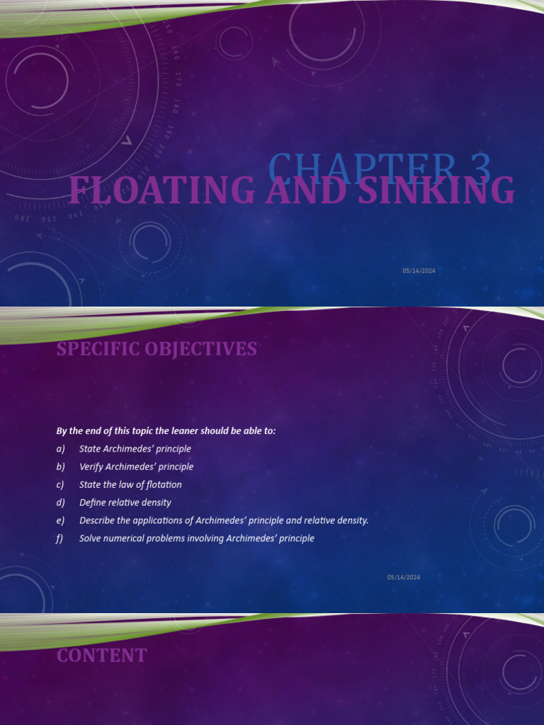 Understanding Floating and Sinking Principles | PDF | Buoyancy | Density