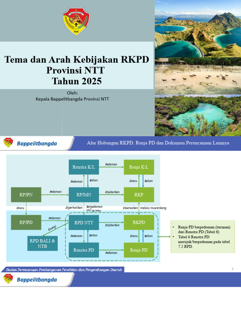 Tema Dan Prioritas Provinsi NTT 2025 | PDF