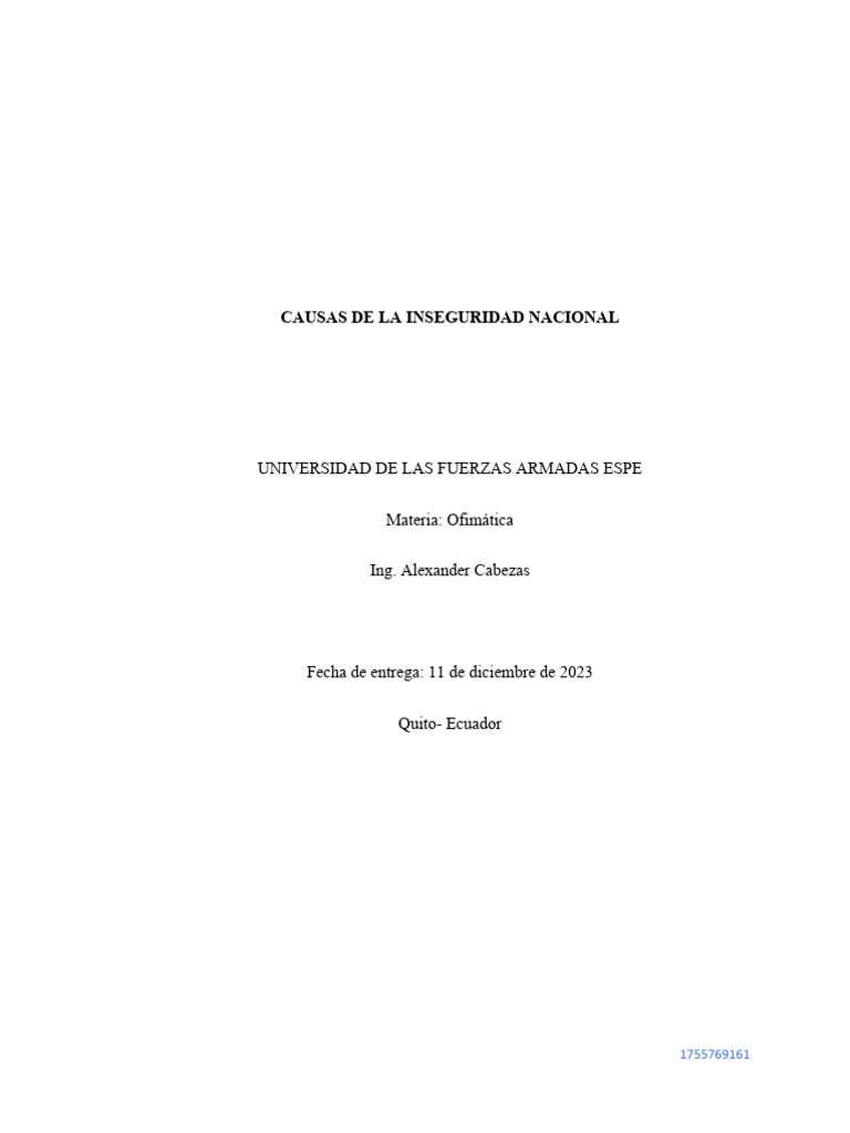 4031 P1 Tarea3 Pincay Quimuña Arleth | PDF | Violencia doméstica ...
