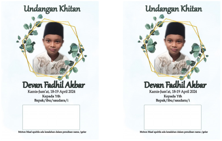 Undangan Depan Devan Final | PDF