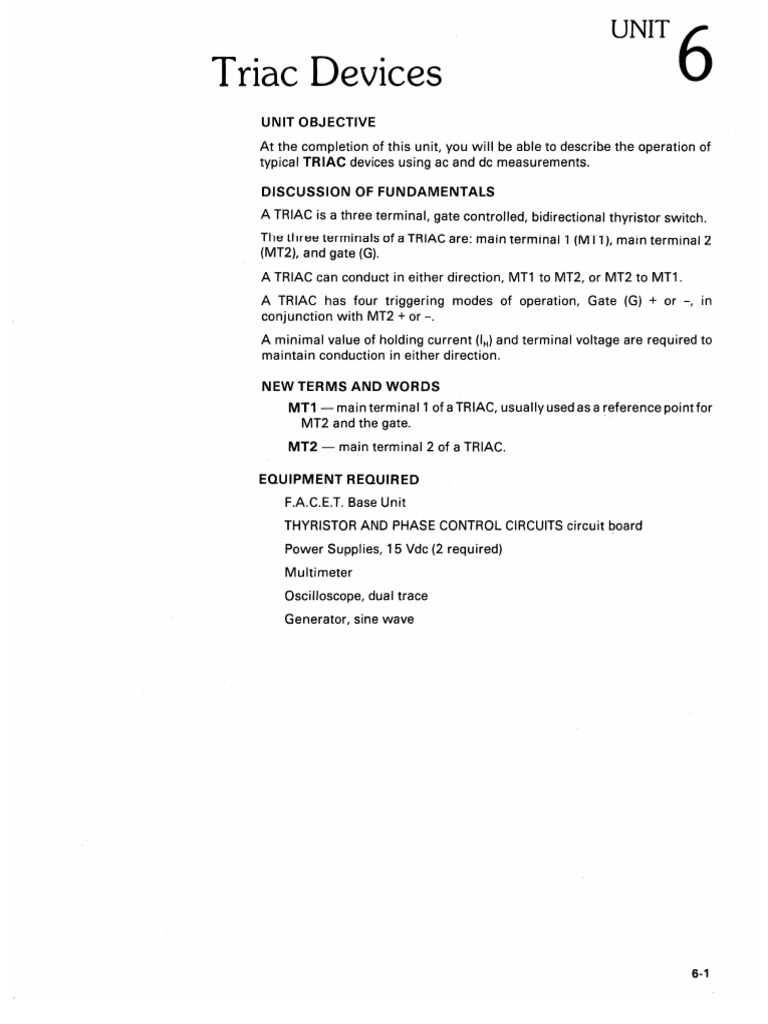 F2F #3 TRIAC Devices | PDF