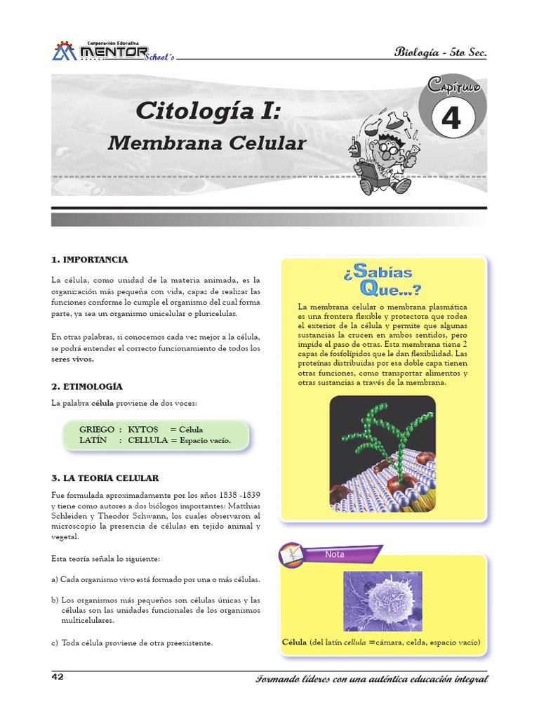 BIOLOGÍA | PDF | Membrana celular | Citoplasma
