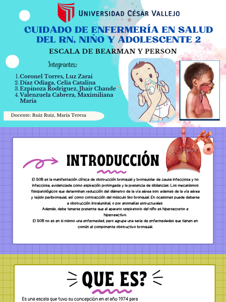 Escala Bearman y Person | PDF | Asma | Enfermedades y trastornos humanos