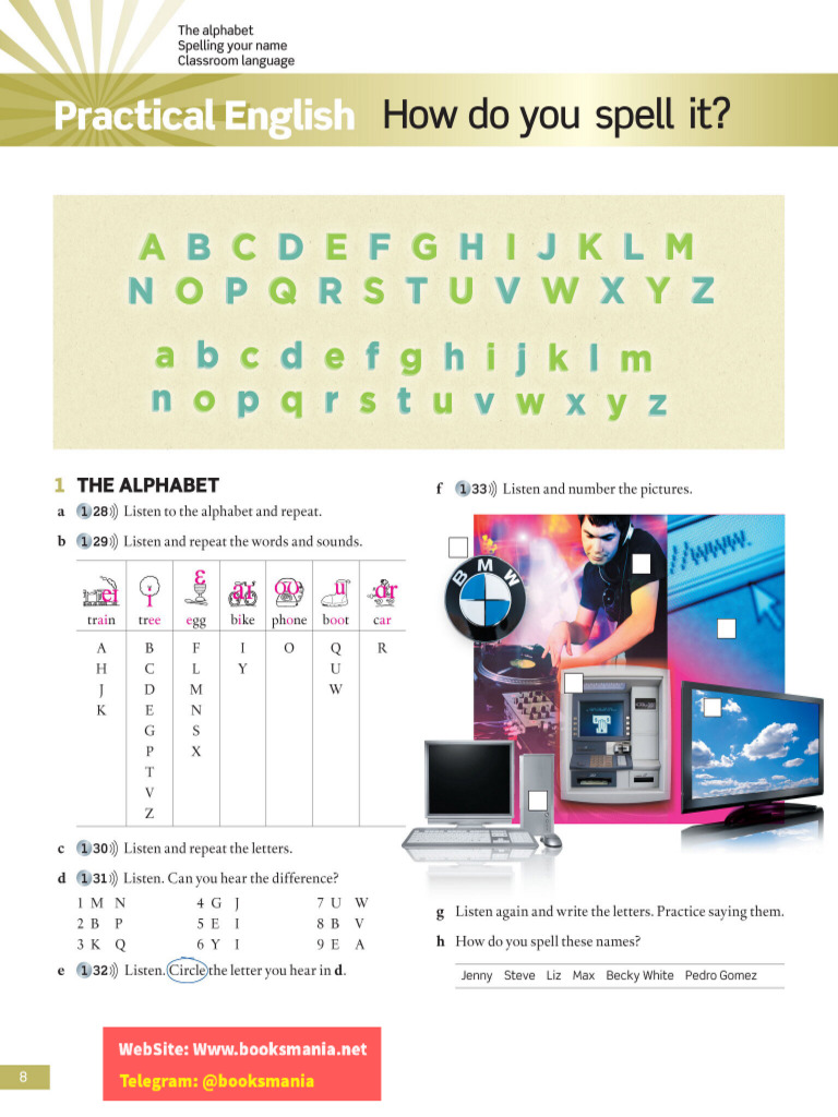 Vocabulary 3 The Alphabet | PDF