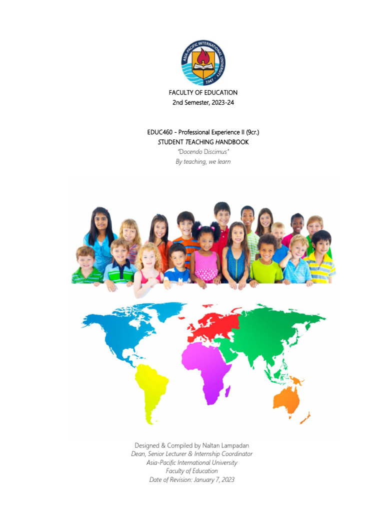Student Teaching Handbook 2023-24 | PDF | Teachers | Knowledge