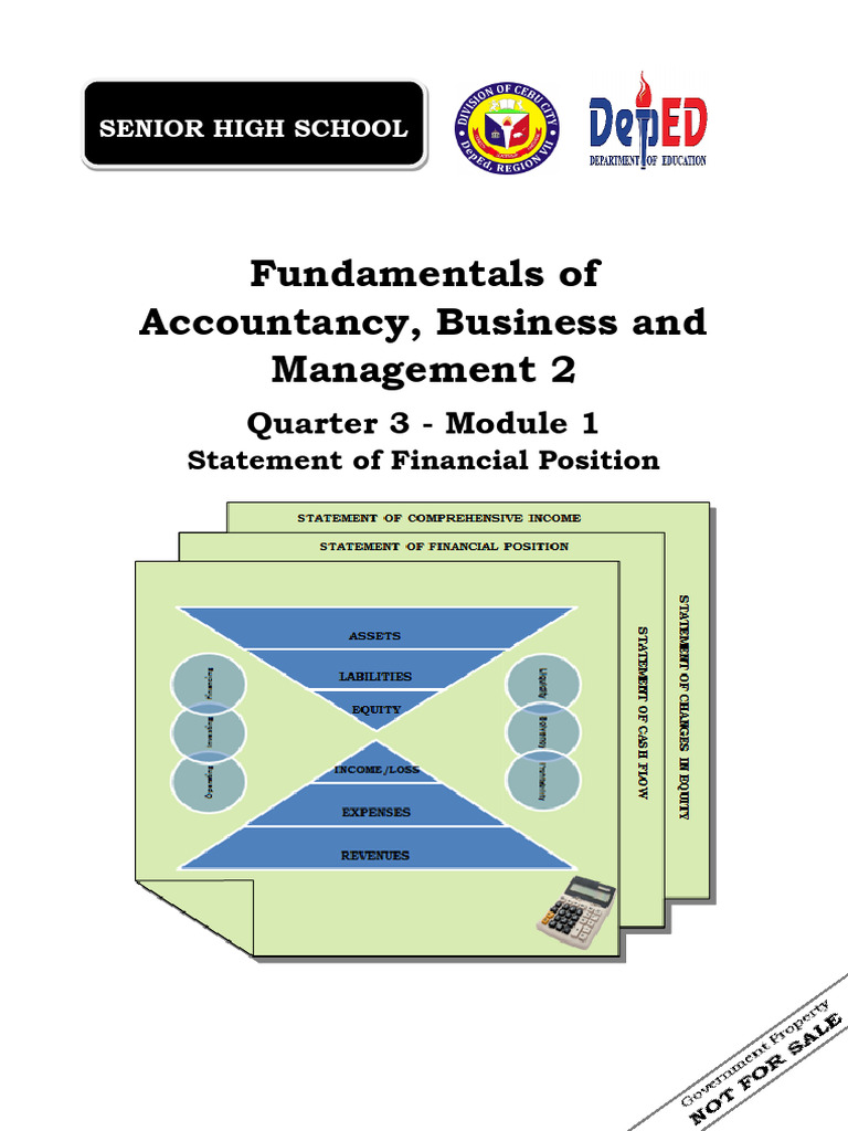 Fabm2 Q3 Module1 | PDF | Balance Sheet | Equity (Finance)