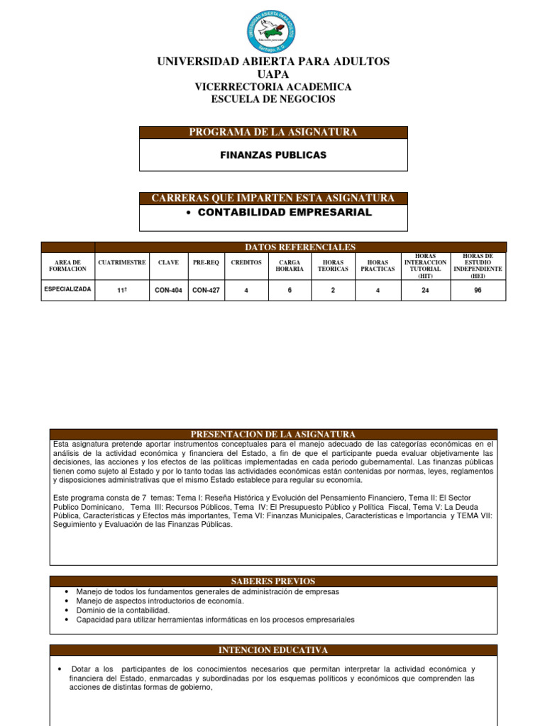 Finanzas Publicas | PDF | Pensamiento | Presupuesto