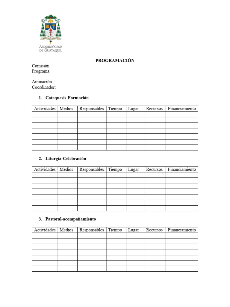 Esquema Programacion 2023 | PDF