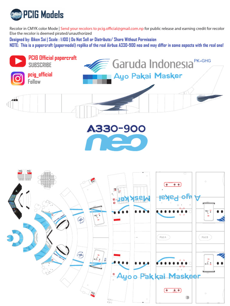 Airbus A339 Neo Garuda PK-GHG | PDF | Airbus | Aerospace