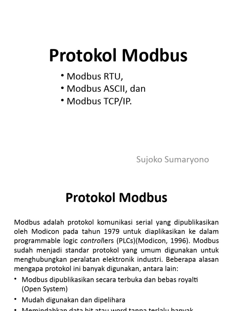 8 - Protokol Modbus | PDF
